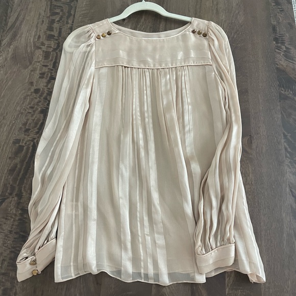 Milly of New York | Tops | Milly Shimmer Blouse Top Saks | Poshmark